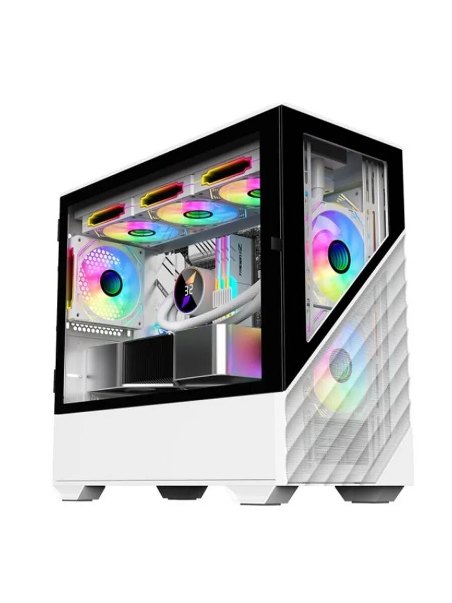 Корпус DK D7 D7-WH-3F1-W белый