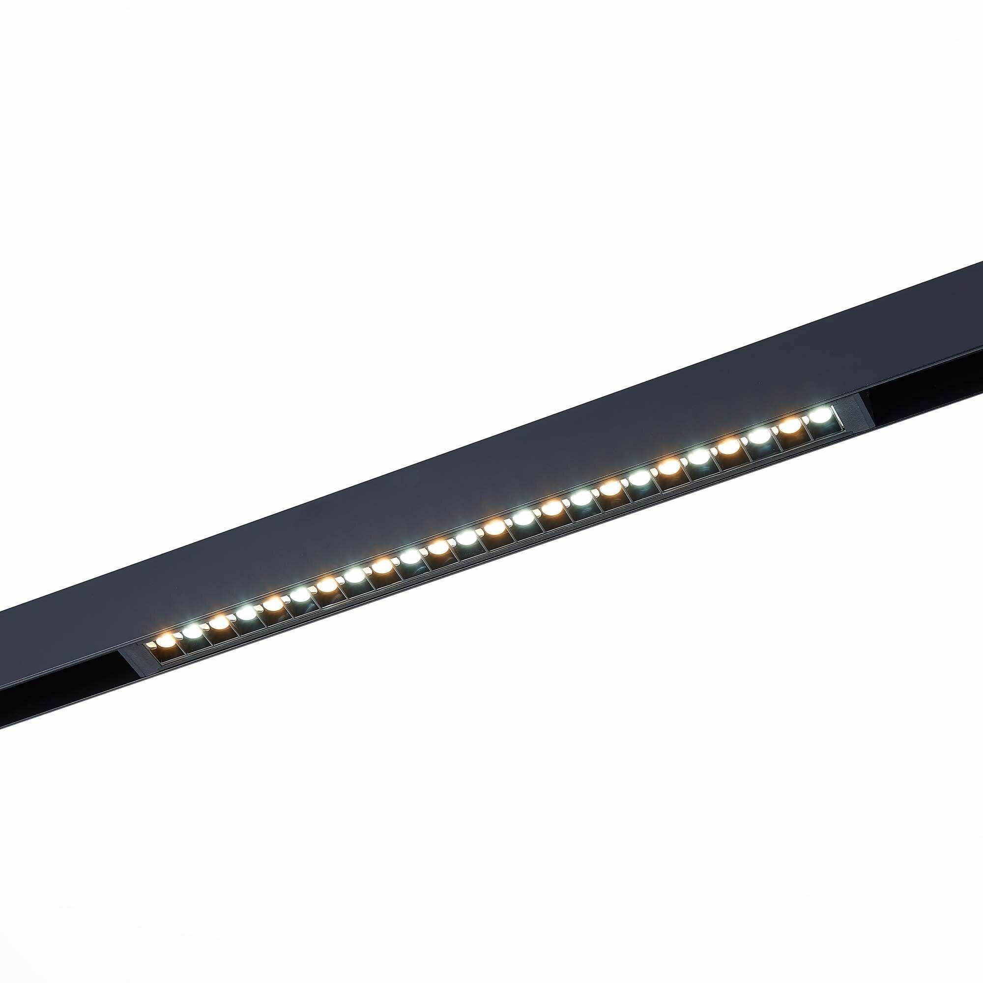 Светильник трек. Черный LED 1*18W 3000K 1 400Lm Ra>90 24 IP20 L410xW25xH41 220V ST655.436.18H