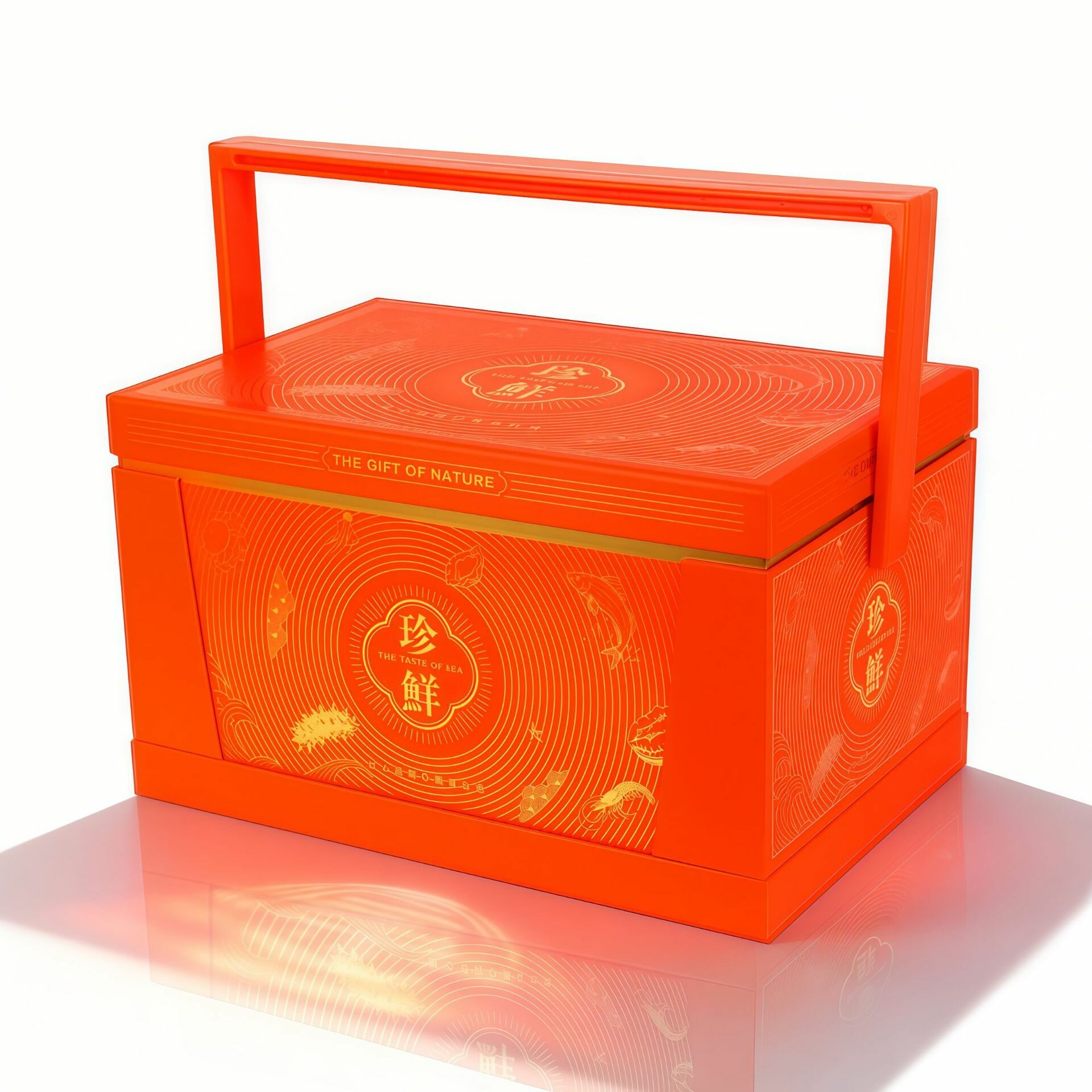 Готовый к употреблению морской огурец, пустая коробка, упаковка для морепродуктов, изолированная коробка 1.0kg 2.5kg для красного краба, говядины, баранины, сохранение свежести, подарочная коробка