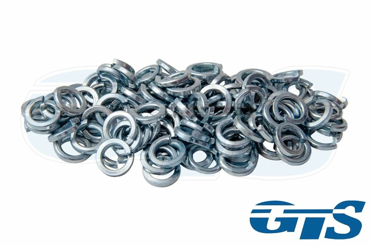 Шайба пружинная М6 ОЦ. DIN127 (ГОСТ 6402) 100 шт