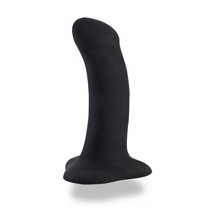 Фаллоимитатор Fun Factory Amor, силикон, чёрный, с ограничителем, 14x3,7х3,5 см