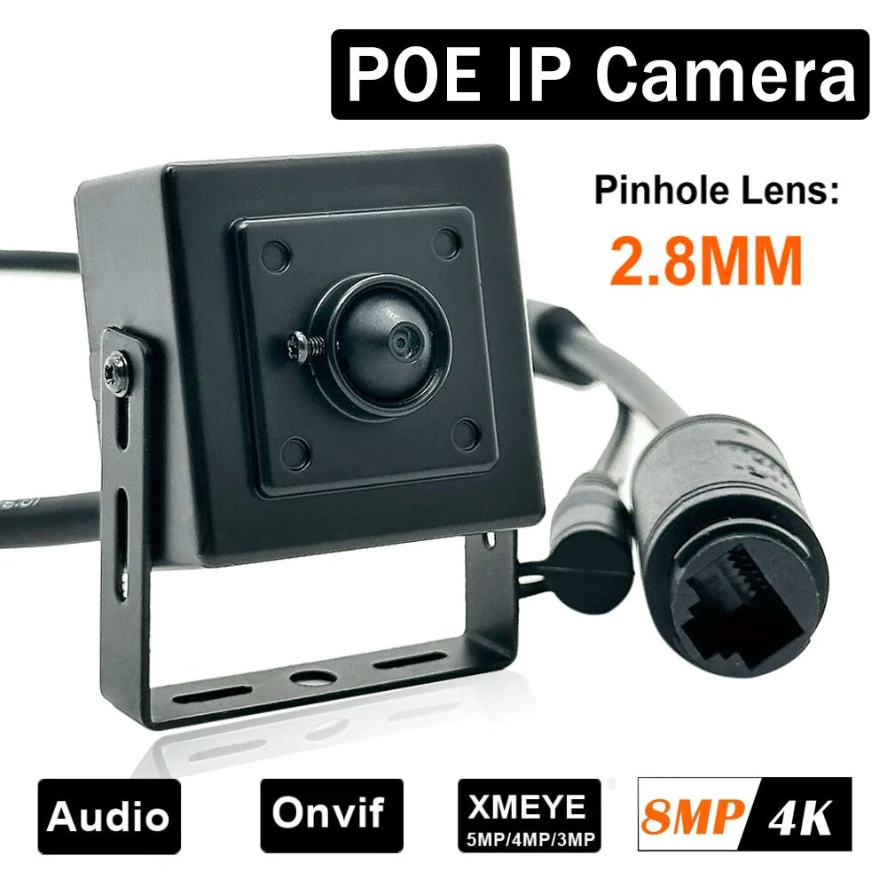 SUFCO Мини IP-камера 3МП 2,8 мм 8 МП 4K WiFi 3MP DC 12V