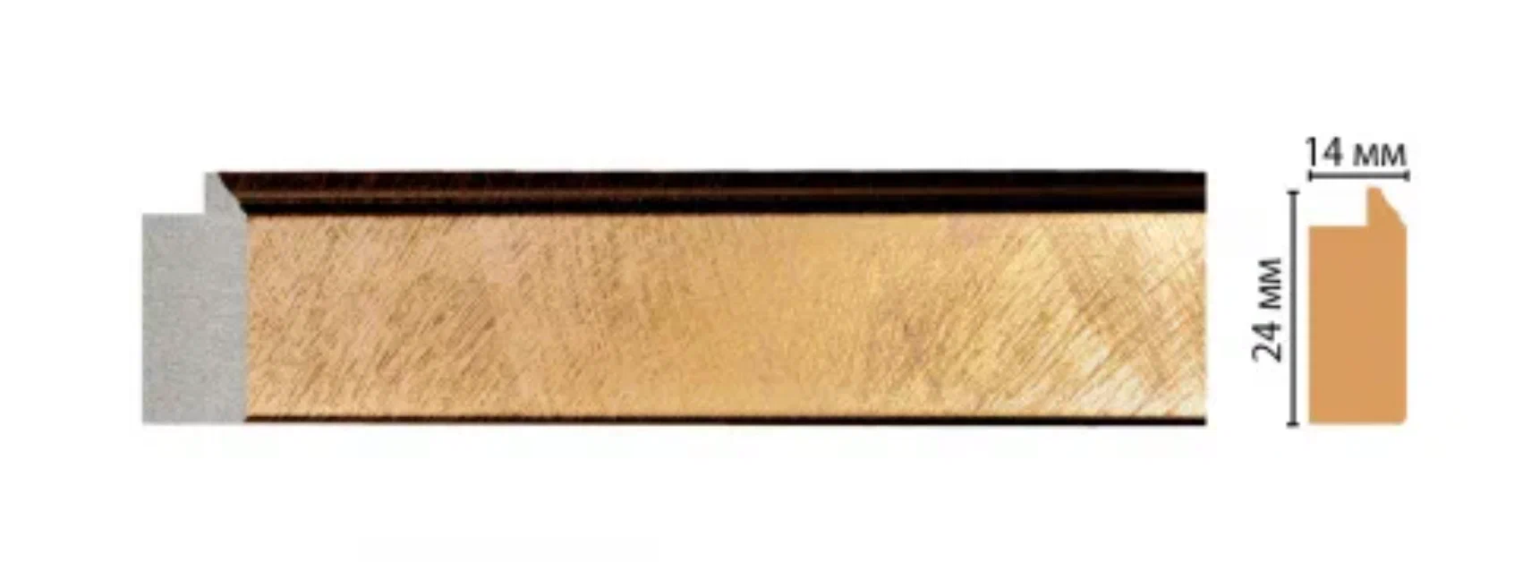 Багет Decomaster FM2-2 В24хШ14хД2850 мм / Декомастер.