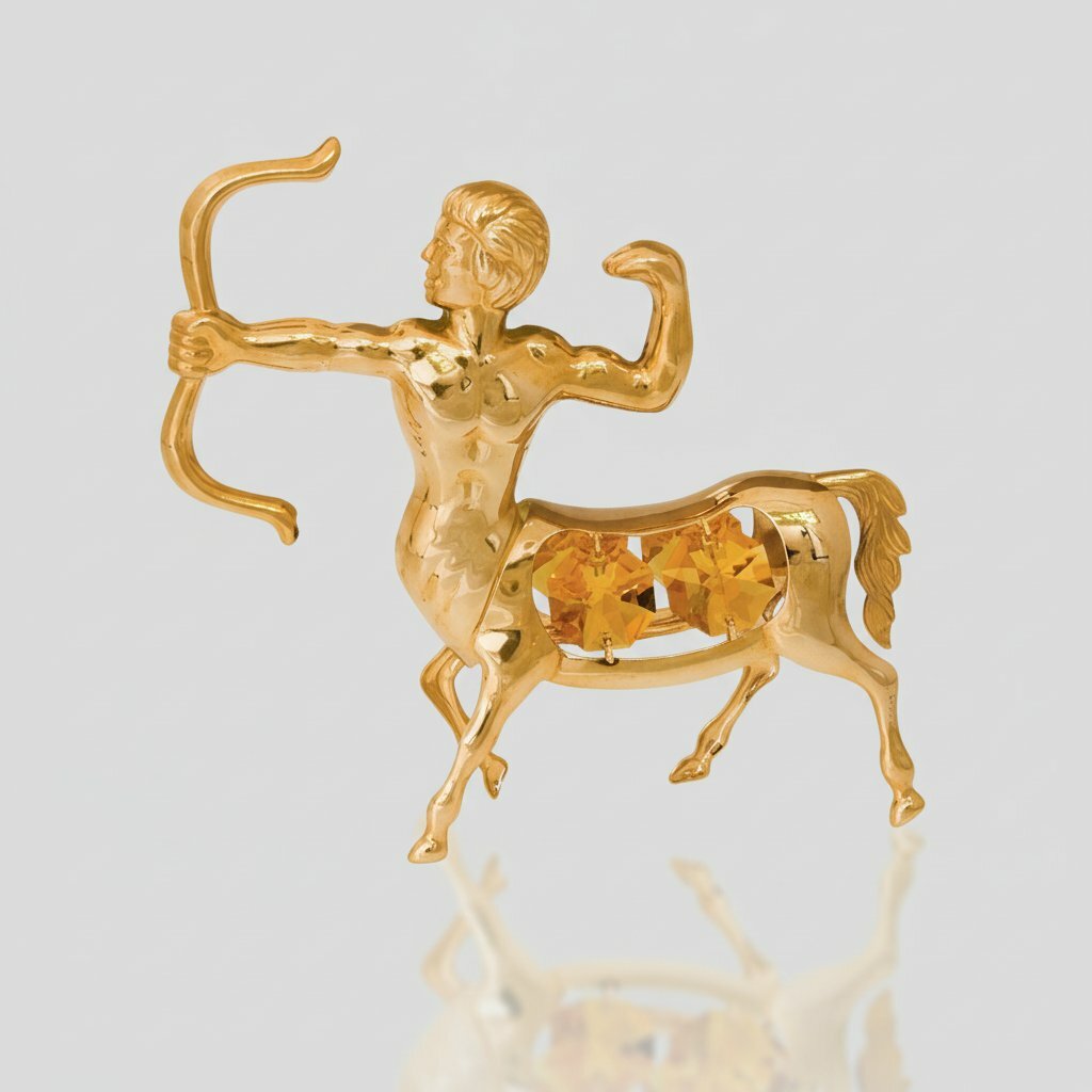 Фигурка Знак зодиака Стрелец с цв. кр. AR-4198/1 Crystal Temptations США Металл, кристалл
