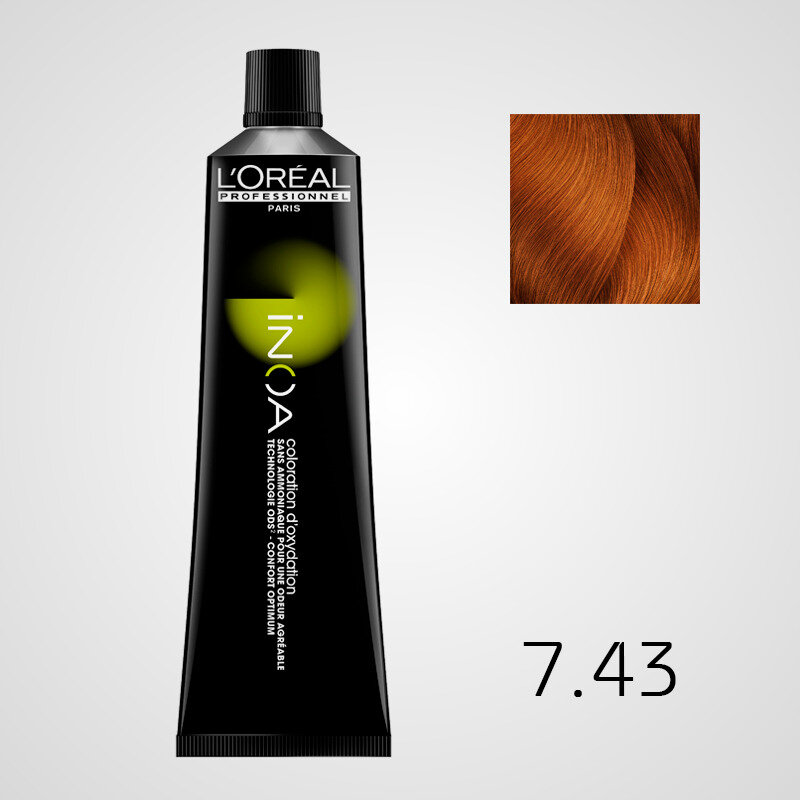 Краска для волос Inoa 7.43 60 гр L'Oreal Professionnel Inoa 7.43 60GRM VA44 Краска 60 гр