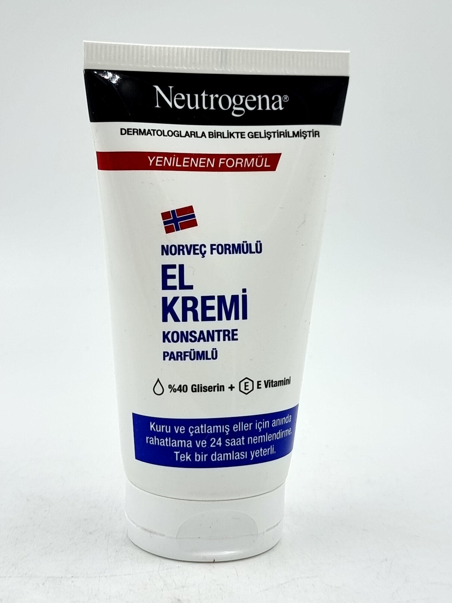 Neutrogena Крем для рук концентрированный для очень сухой кожи, с глицерином и витамином Е, 75 мл (Франция)