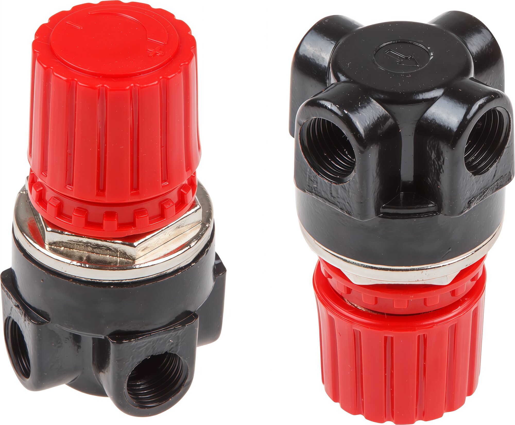 Регулятор давления воздуха на компрессор ECO AES-4R четырехходовой