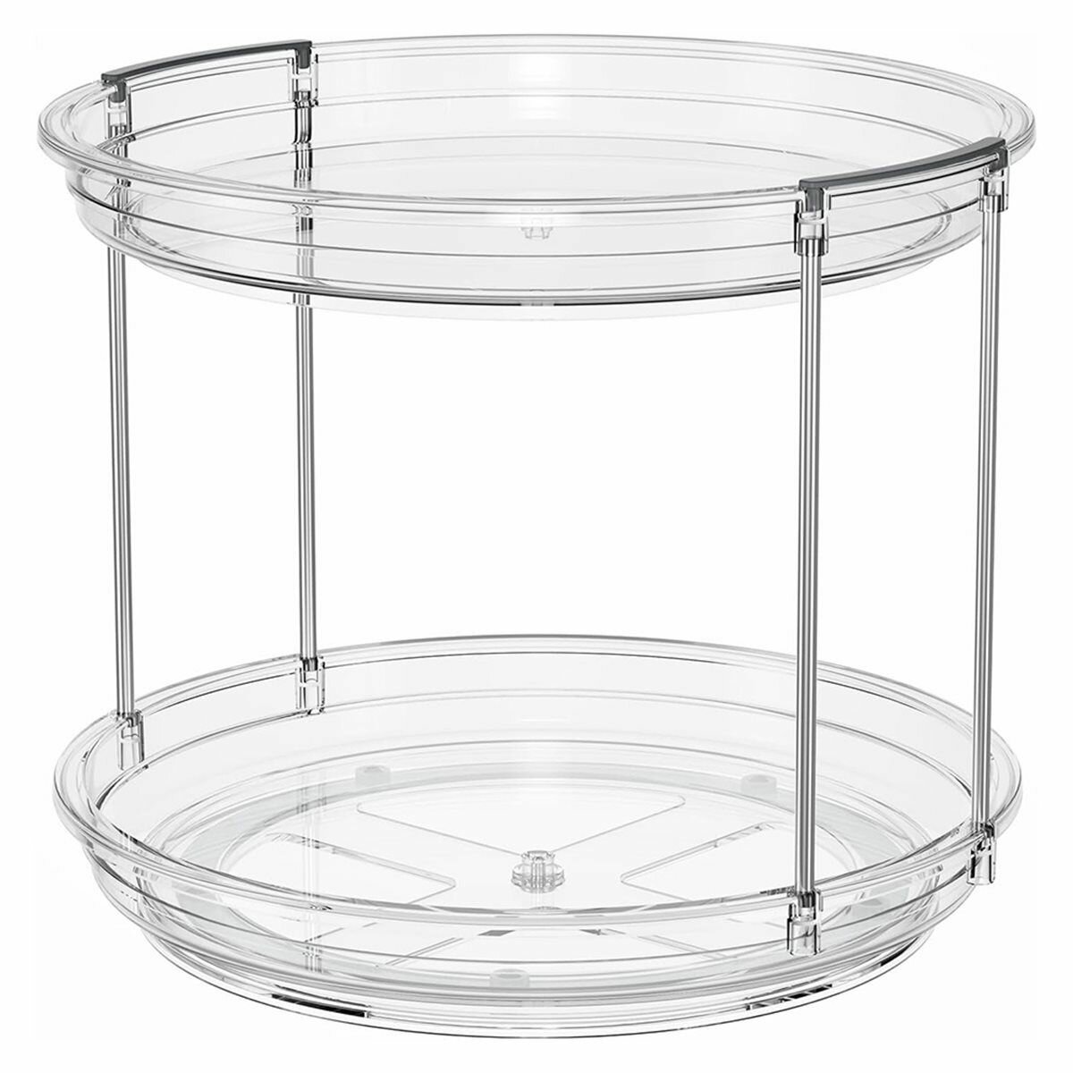 Двухъярусная вращающаяся подставка для специй Lazy Susan, 9,25 дюймов (23 см), органайзер для кухни, шкафов и т. д.