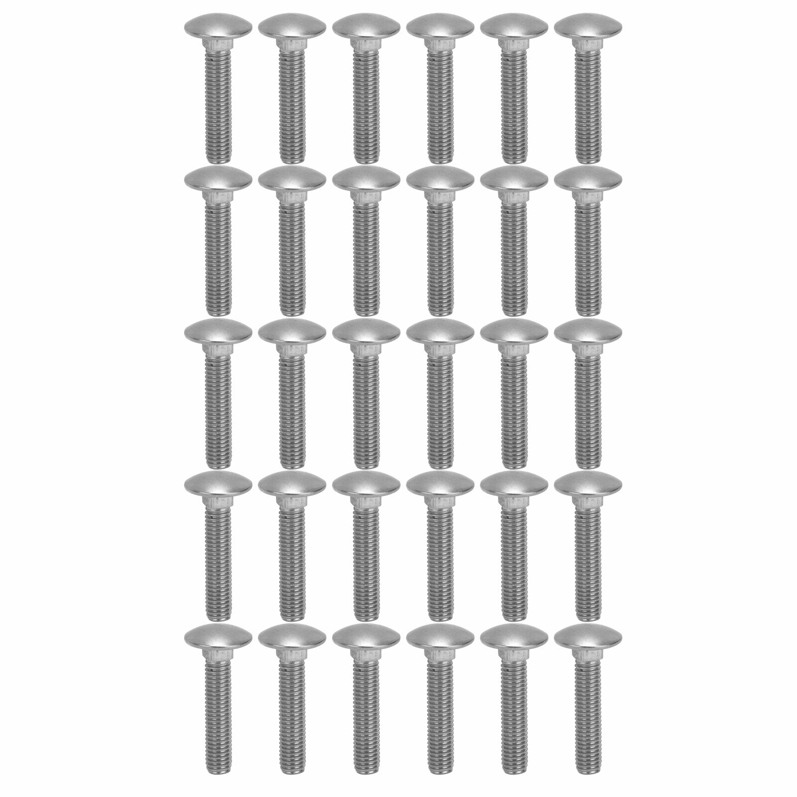 30pcs M8x1.25 Винт болт A2 Квадратная чашка из нержавеющей стали.