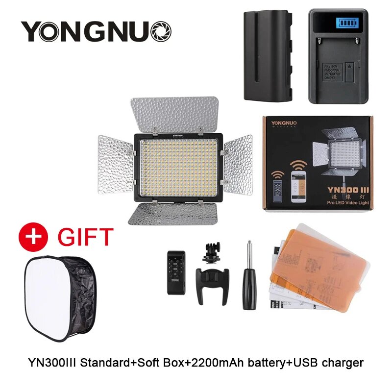 YongNuo YN300 III двухцветный видеосвет