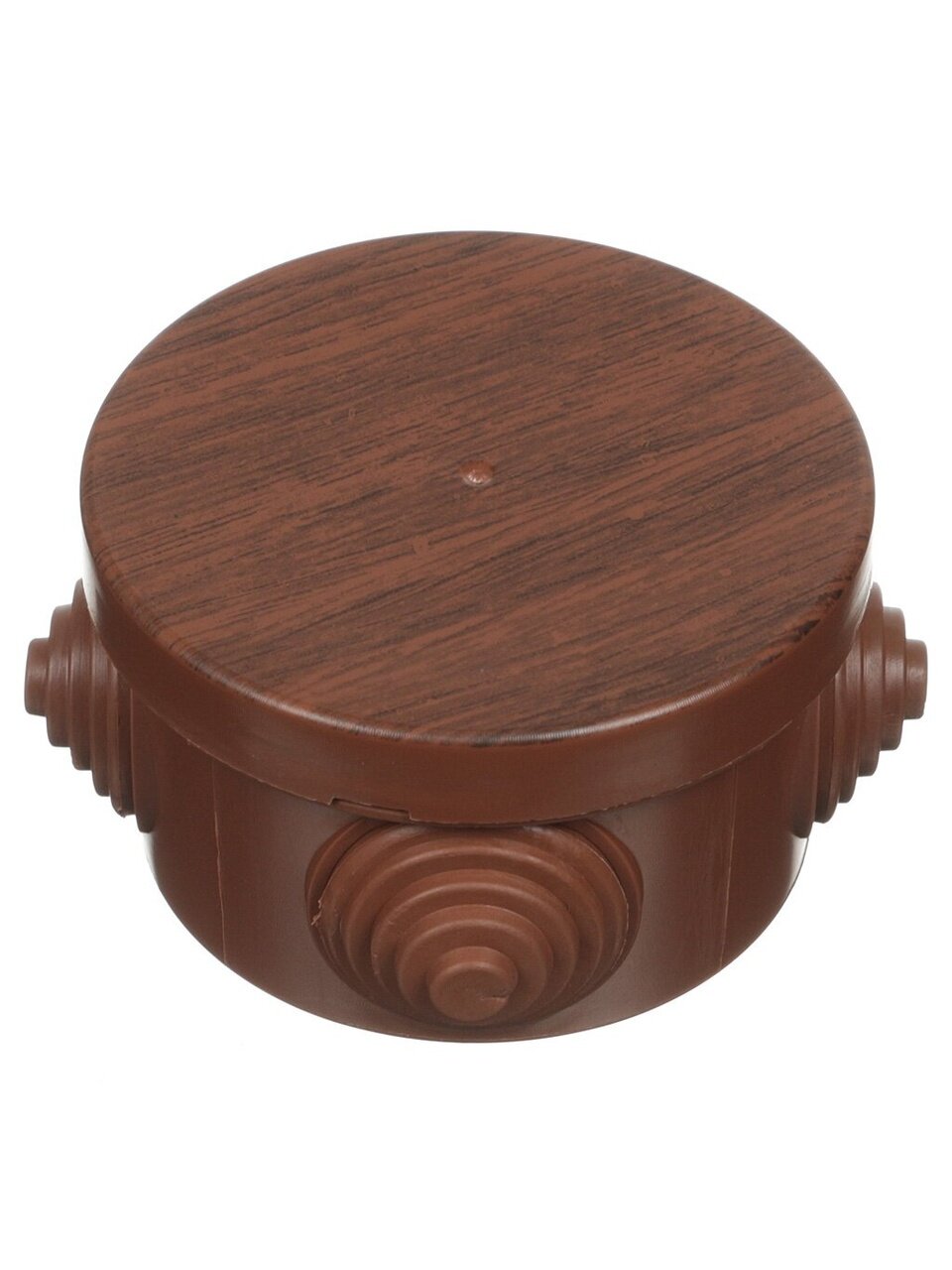 Коробка распаячная, открытая, диаметр 65 мм, 40 мм, TDM Electric, с крышкой, 4 входа, бук, IP54, SQ1401-0601