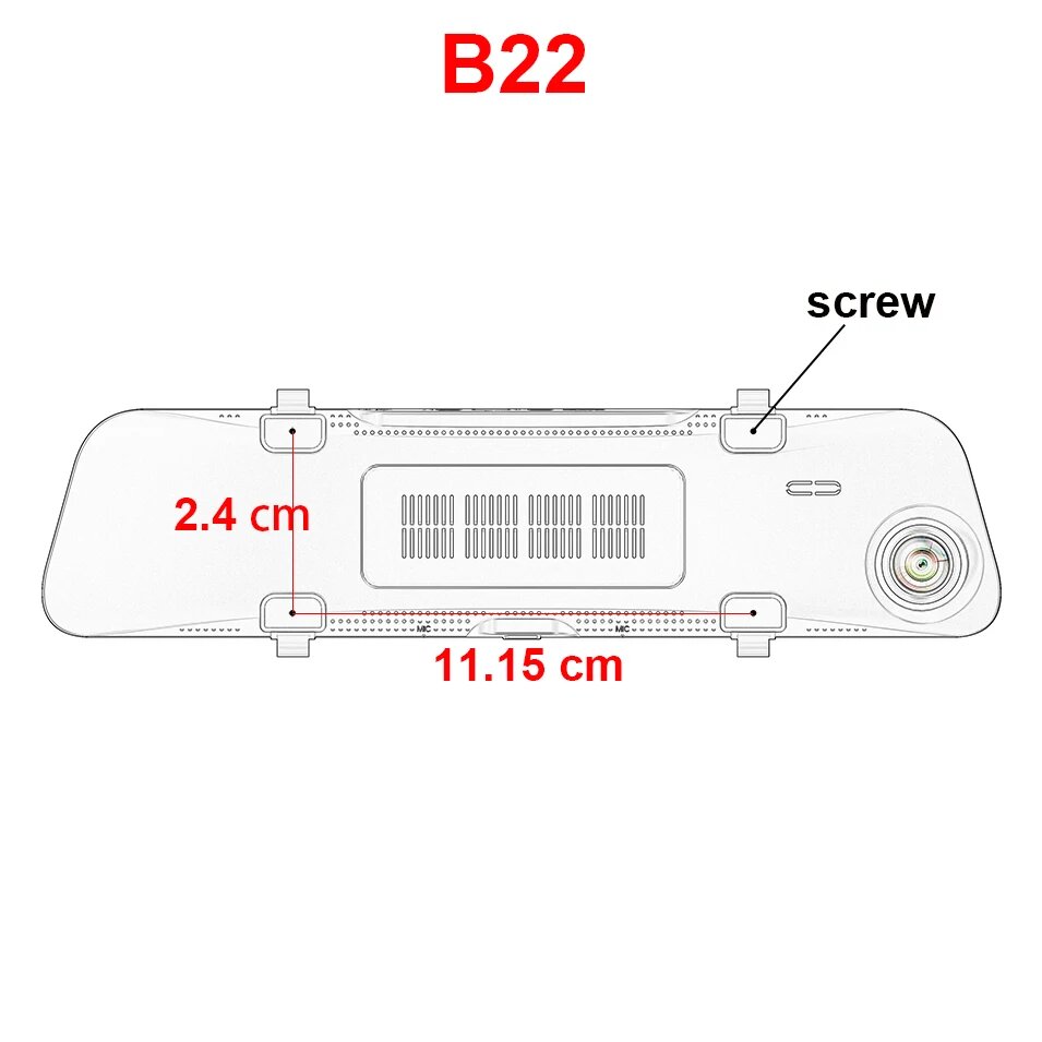 HGDO B13-B23 Монтажный кронштейн для автомобильного видеорегистратора Зеркало заднего вида Видеорегистратор Универсальные крепления Держатели Видеорегистратор Металлический номер 1-225