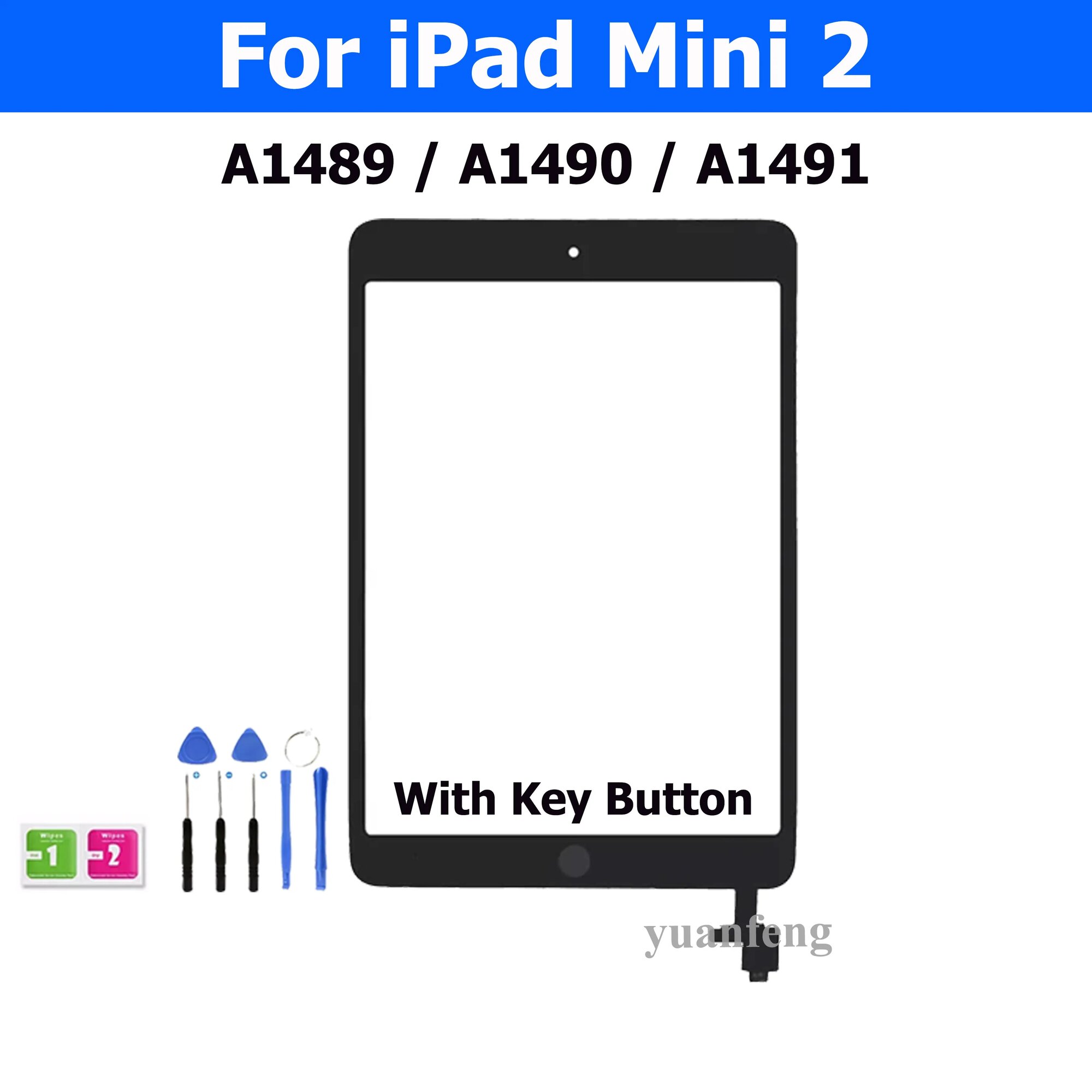 Дисплей для Apple iPad Mini 2 YLLMAOO Black Touch