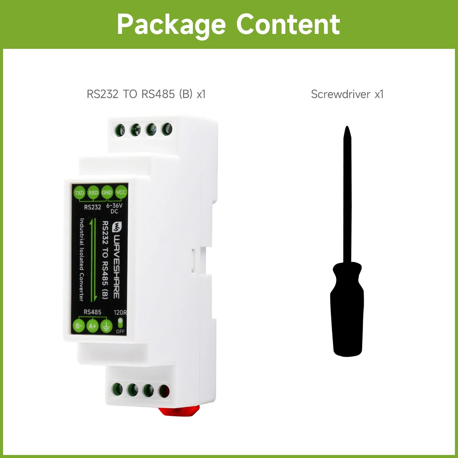 Waveshare преобразователь RS232 в RS485 RS232 TO RS485 (B)