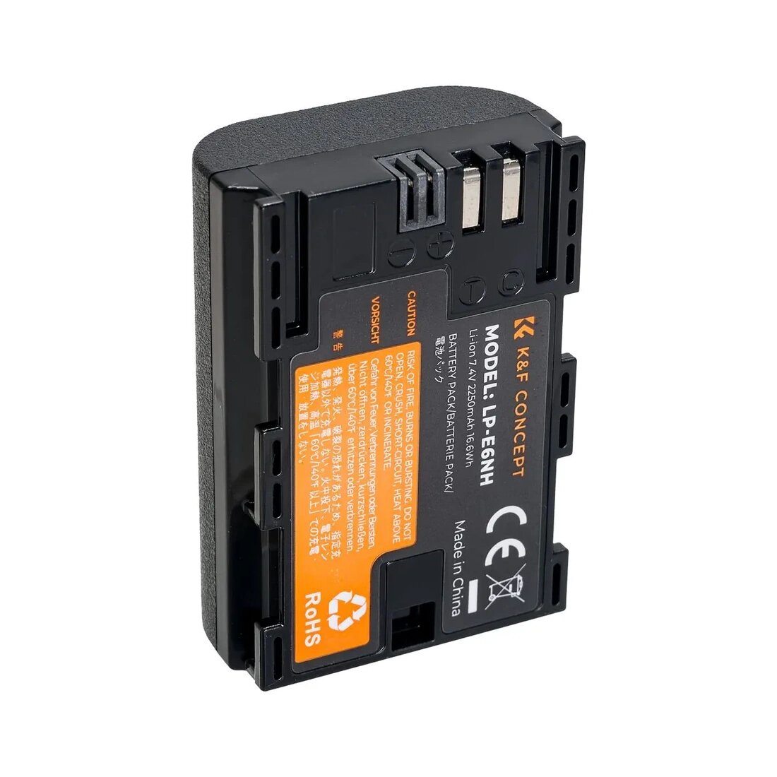 Аккумулятор K&F Concept LP-E6NH (2250mAh) для Canon EOS R, R5, R6, 5DS, 6D