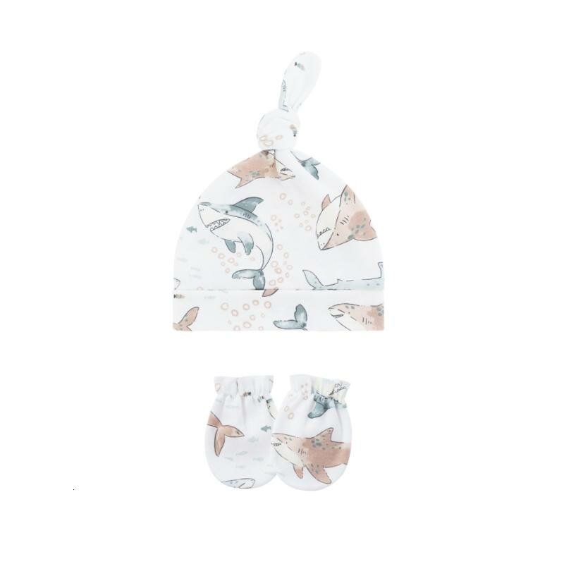 Детская шапочка с перчатками, Акула с Большой Пастью