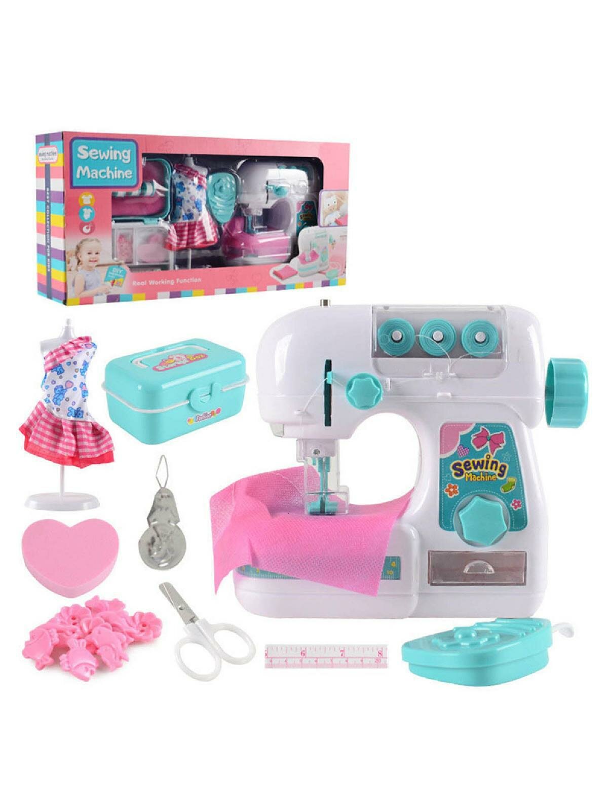 Детская электрическая игрушечная швейная машина