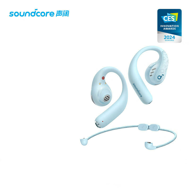 Soundcore AeroFit Pro наушники с костной проводимостью беспроводные Bluetooth открытый звук дизайн 2 в 1 синий