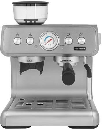 Кофемашина Rondell 1105-RE-01 1550Вт серебристый
