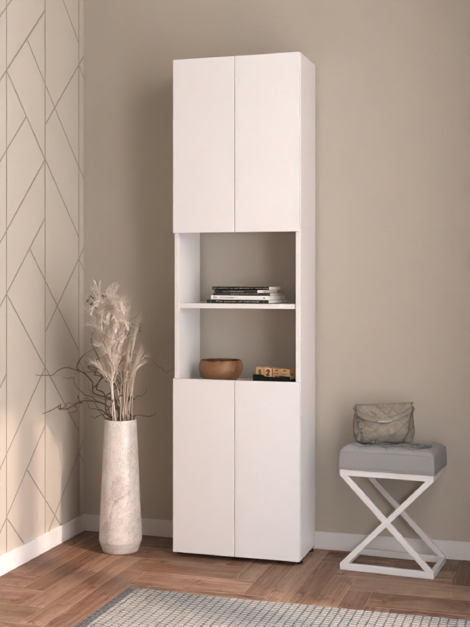 Шкаф-стеллаж Белый