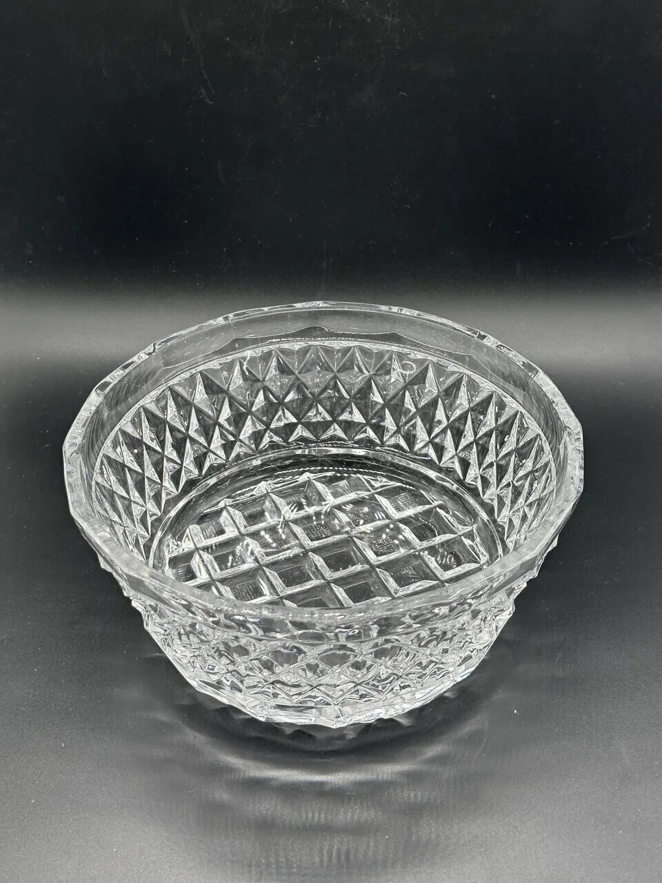 Хрустальная Конфетница ссср 1970 годы винтажная