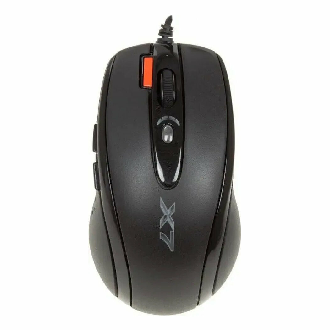 Мышь компьютерная A4Tech Oscar Editor X-710BK проводная, игровая, оптическая, 2000 dpi, 7 кнопок, черный