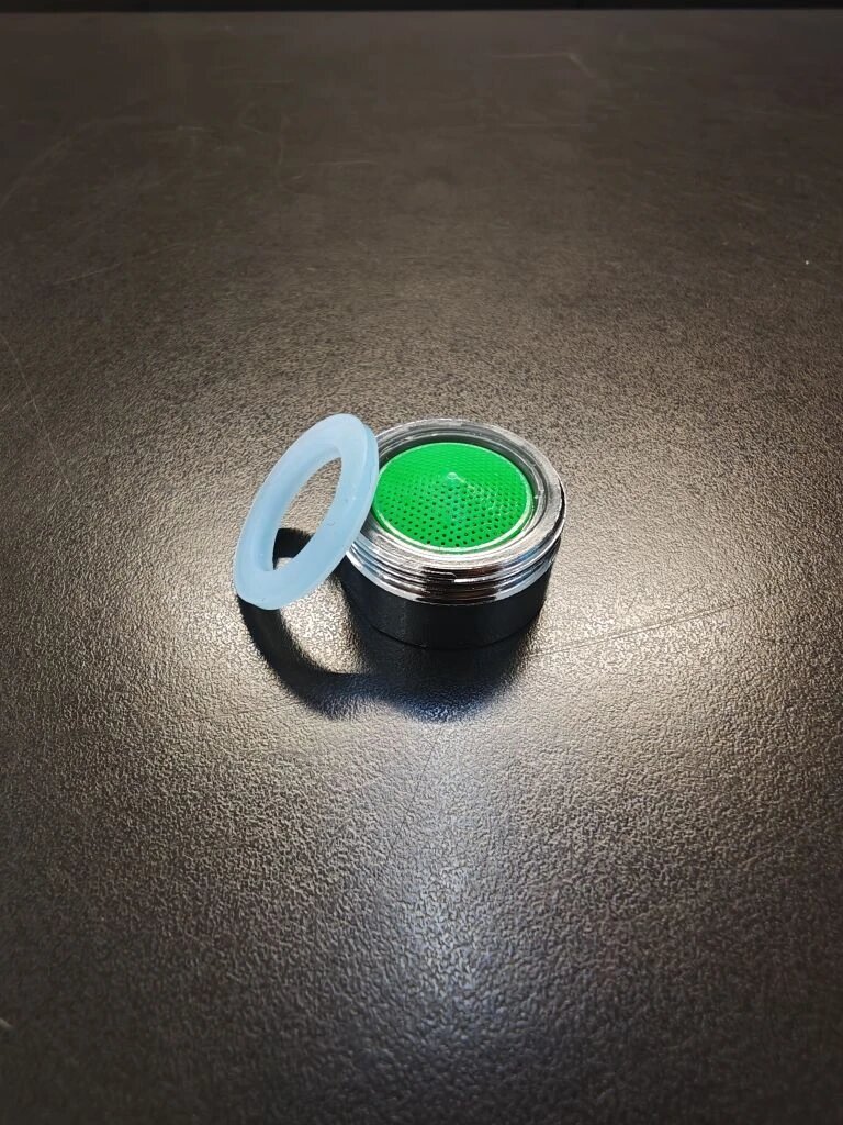 Аэратор смесителя, с декоративным кольцом, 24 мм, наружная резьба