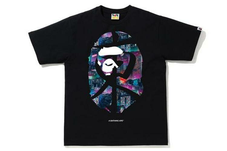 Футболка Bape Neon Tokyo Kanji