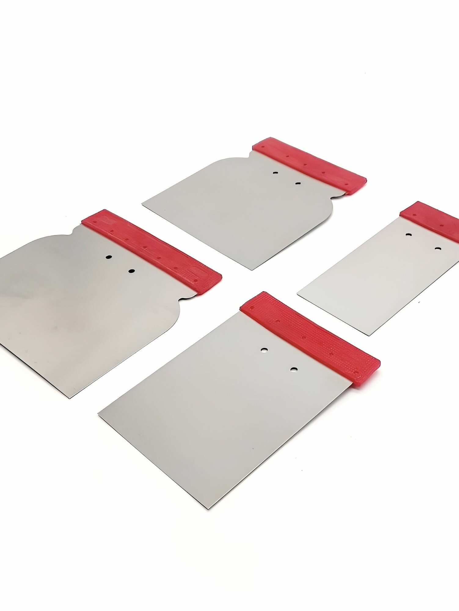 Набор металлических шпателей "япончик", нержавеющие, 4шт: 50, 75, 100, 115