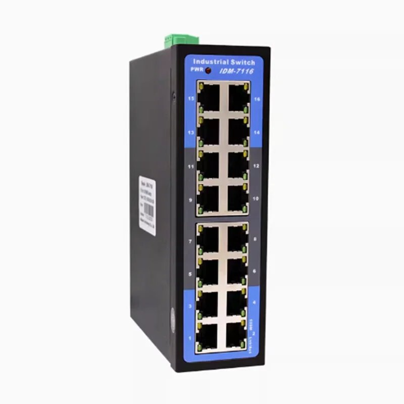 IDM-7116 промышленные коммутатор 16 портов