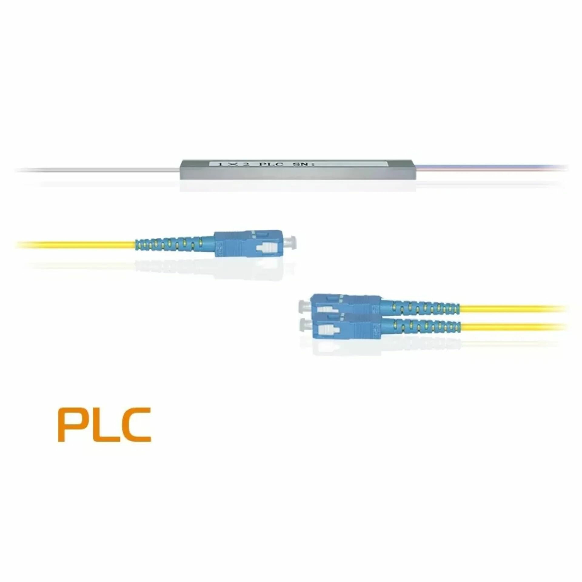 Делитель оптический планарный PLC-M-1x2, бескорпусный, разъемы SC/UPC