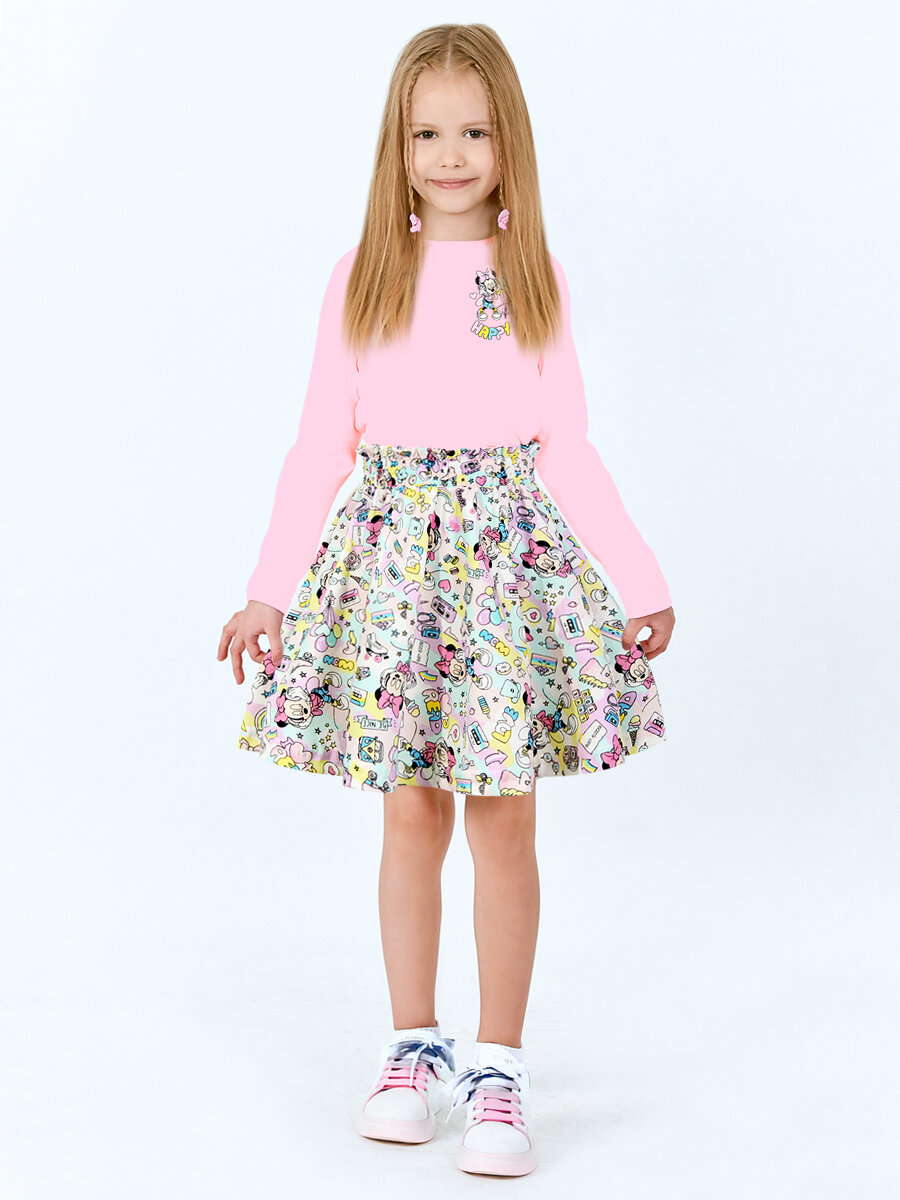 Комплект одежды для девочки лонгслив с юбкой