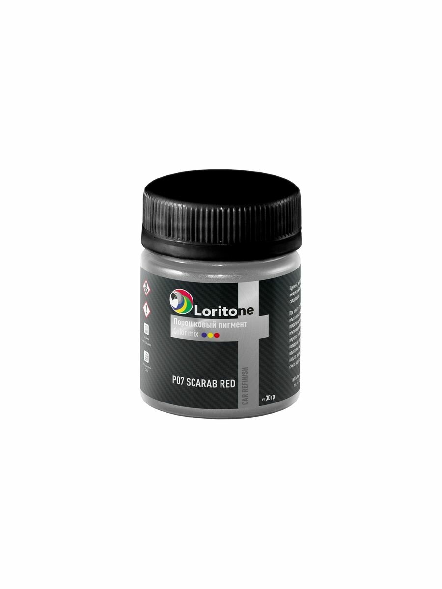 Loritone Порошковый пигмент P07 Scarab Red (PP204), 30гр.