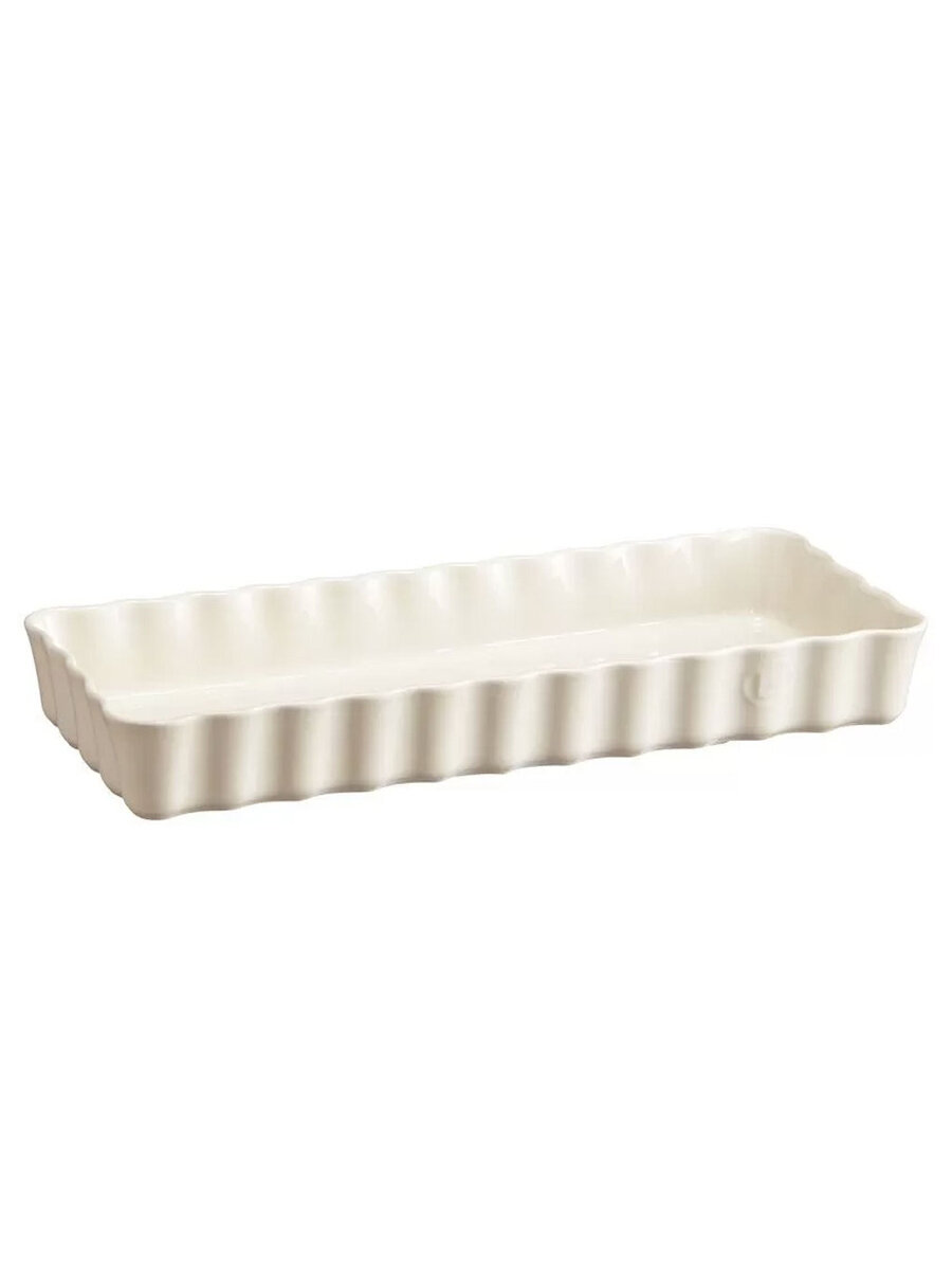 Форма для пирога прямоугольная Emile Henry, керамика, 36.5х15х5 см, бежевая