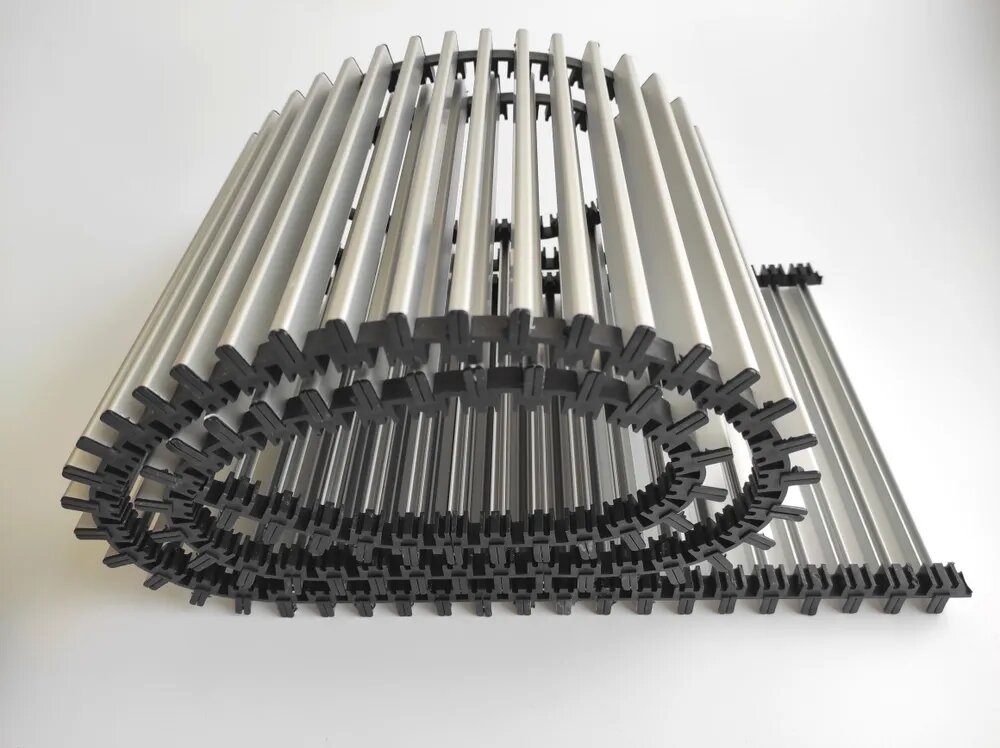 Решетка декоративная для конвектора KVZ, RRA-300-1200-A алюминиевая