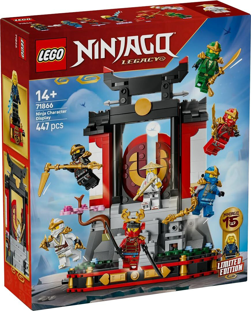 Конструктор LEGO NINJAGO 71866 15-летие: Дисплей ниндзя, 447 дет.
