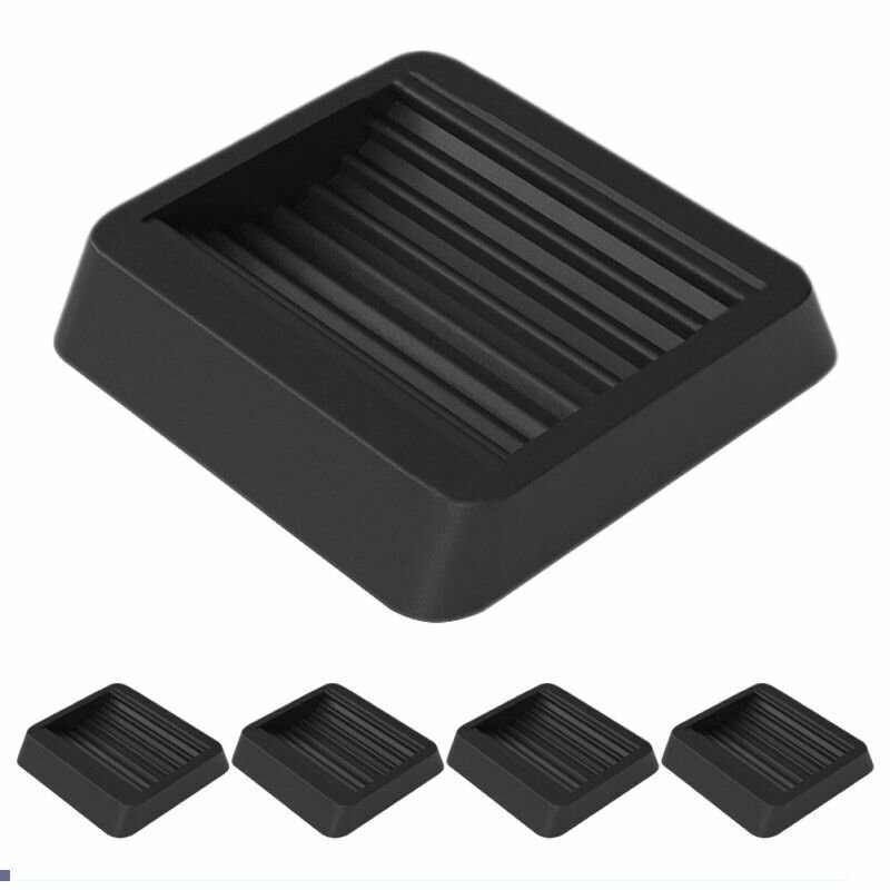 5 шт. черные стопоры для колес для роликового мебели, TPU подушки, фиксаторы для роликовых стульев, колясок 8.00X8.00X2.00CM