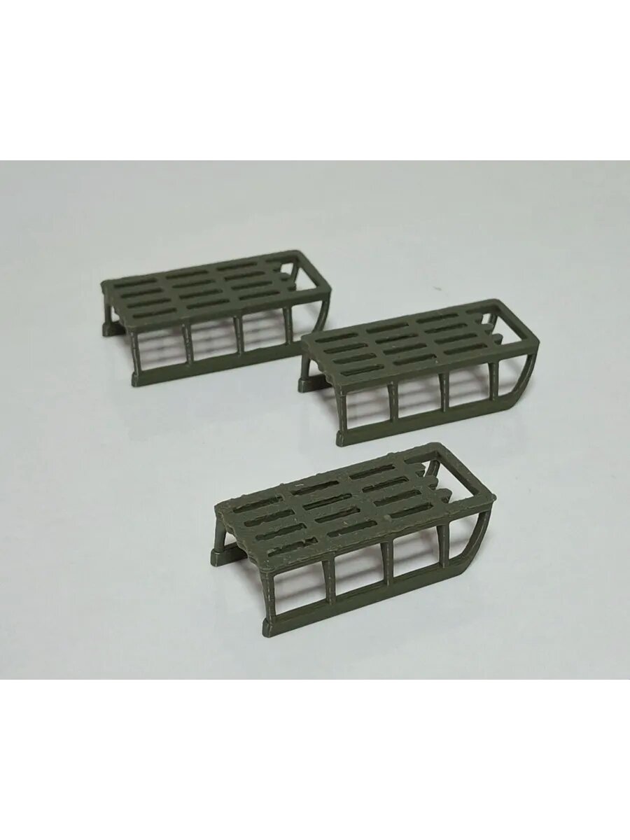 Набор миниатюр "Санки" - 3 шт, 50*25*12, для ватной игрушки