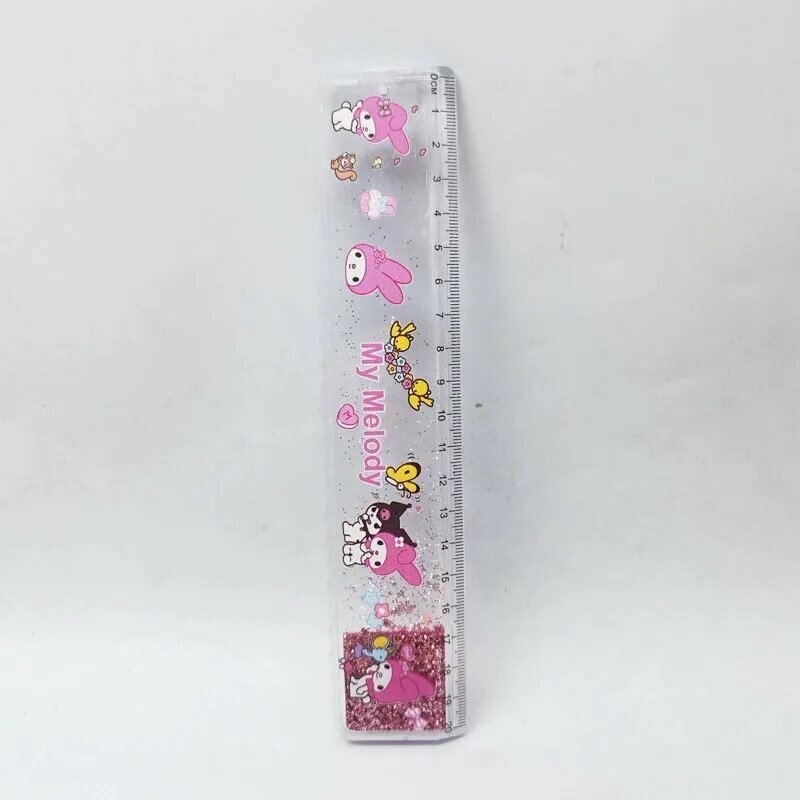 Линейка с блестками "Kuromi "20 см .