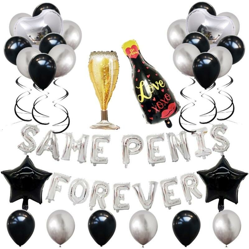 Алюминиевый шарик-фольга для праздника «девичника», Серебряный костюм