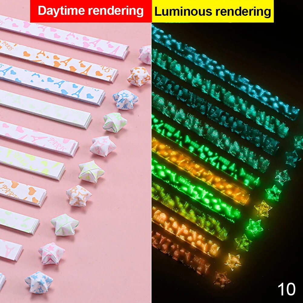 Светящиеся полоски для оригами, 210 шт.