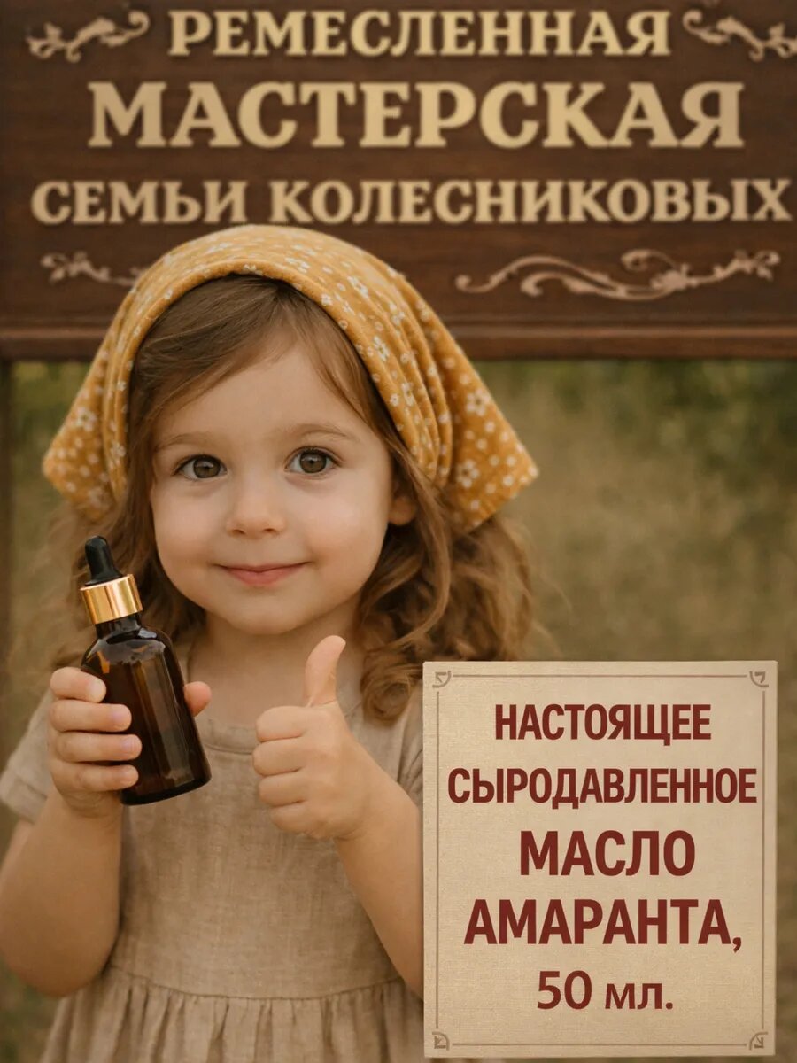 Сыродавленное амарантовое масло - 50 мл