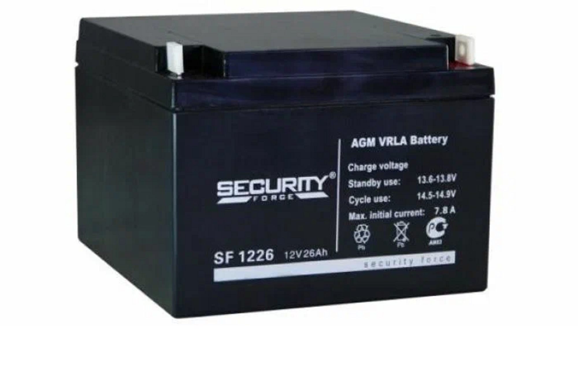 Аккумулятор Security Force SF1226, для ИБП, взрывобезопасный, 12V, 26Ah