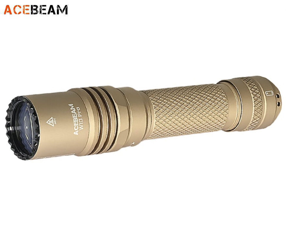 Лазерный фонарь Acebeam W10 Pro Desert, 21700, 1425 метров, 750 люмен (Комплект)