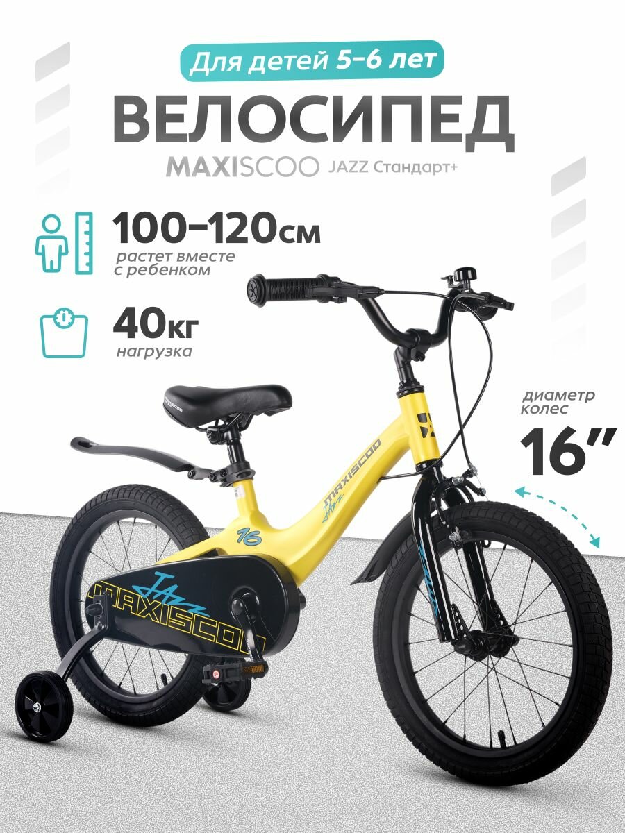 Велосипед детский двухколесный Maxiscoo JAZZ Стандарт 16 (2026) MSC-J1655