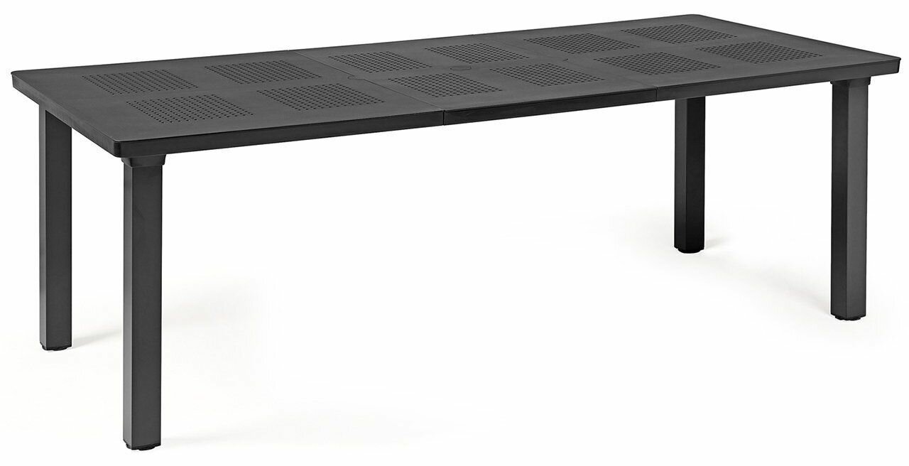 Cтол NARDI LEVANTE (Леванте) раздвижной, антрацит, для улицы, 160-220х74х100 см