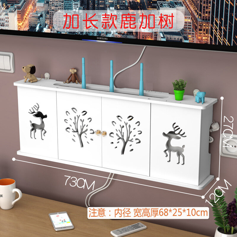 Бокс для хранения беспроводного маршрутизатора, настенный, без необходимости сверления, полка для оптического модема и ТВ-приставки.