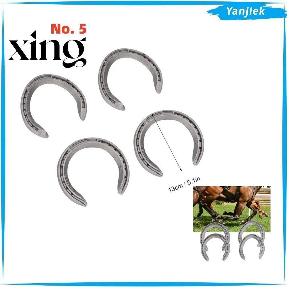 Подкова No. 5 для лошади металлическая 13cm / 5.1in для защиты копыт