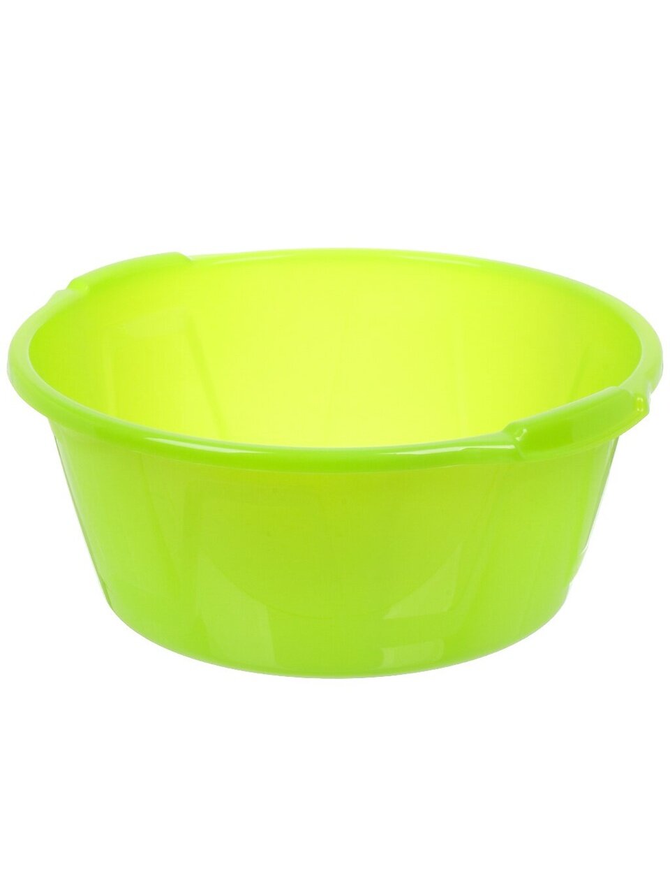 Таз пластиковый Радиан 15 л круглый с ручками для стирки белья, уборки дома, мытья посуды, хозяйственный лайт 10033099