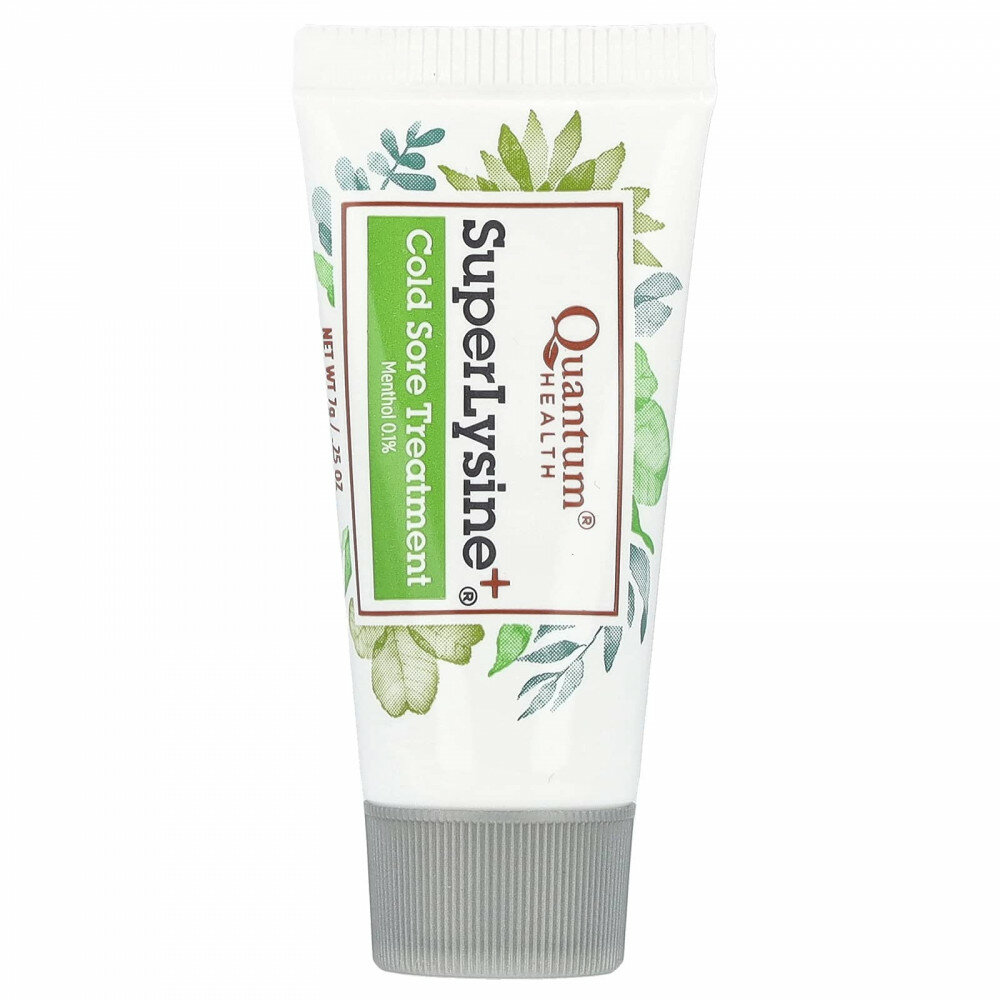 Quantum Health, Super Lysine+, средство при герпесе, 0,25 унции (7 г)